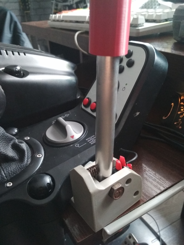 Free 3D file Logitech G25/ G27/ G29 Handbrake 🎮・Design to download and ...